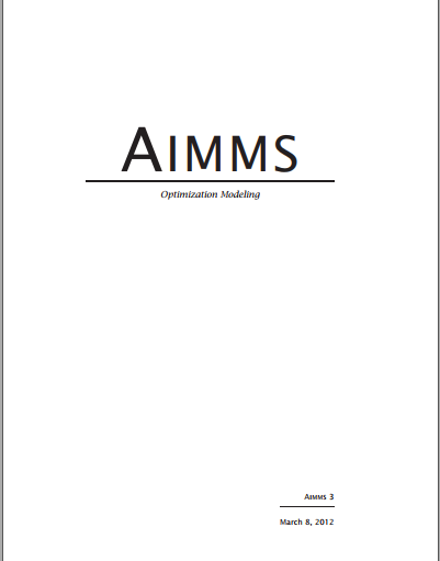 (AIMMS(Optimization Modeling | تصمیم سازان مدیران پارس